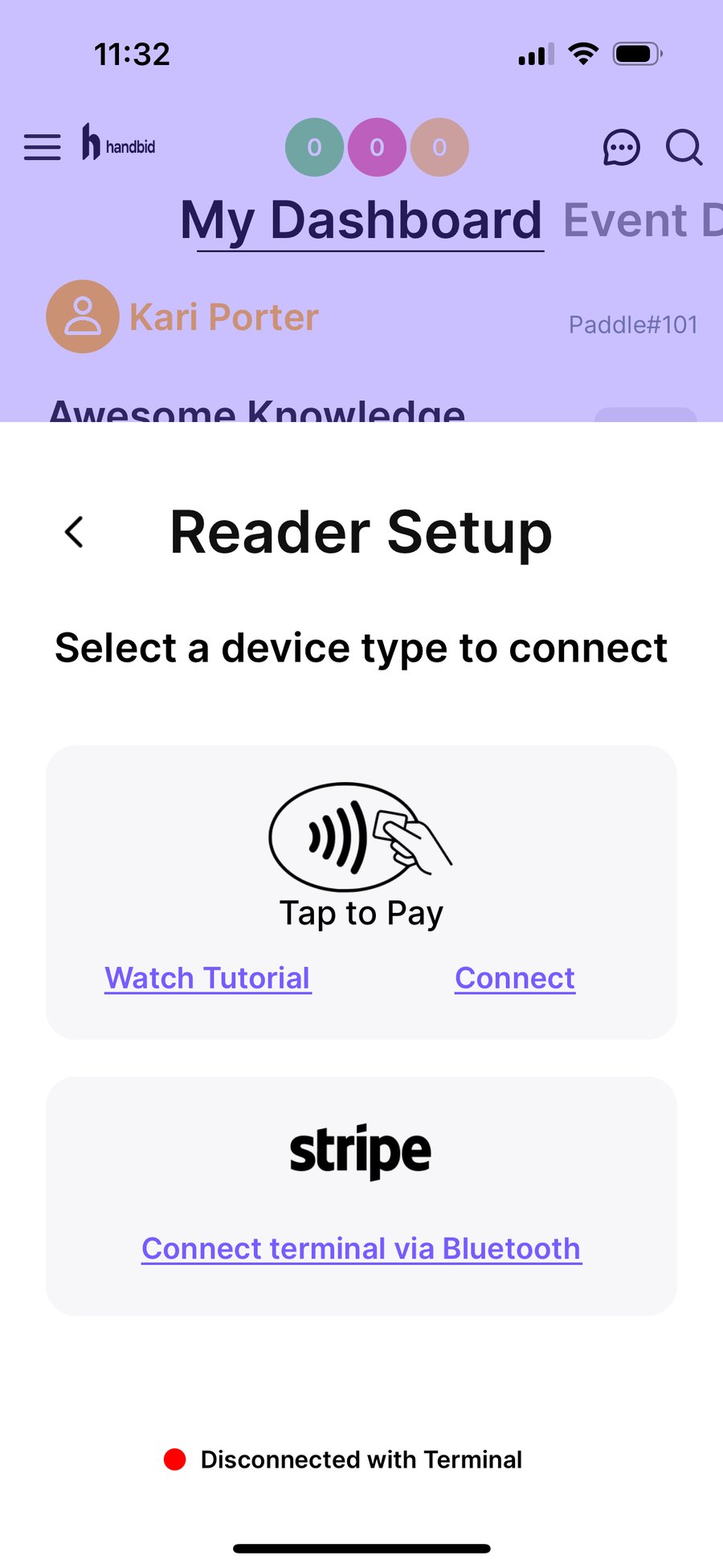Stripe Terminals / Tap to Pay Support