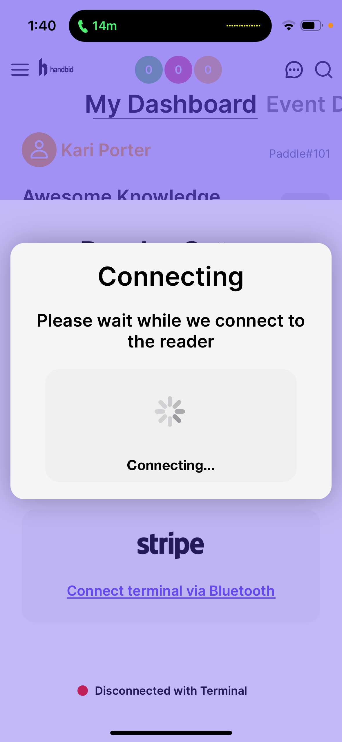 Stripe Terminals / Tap to Pay Support