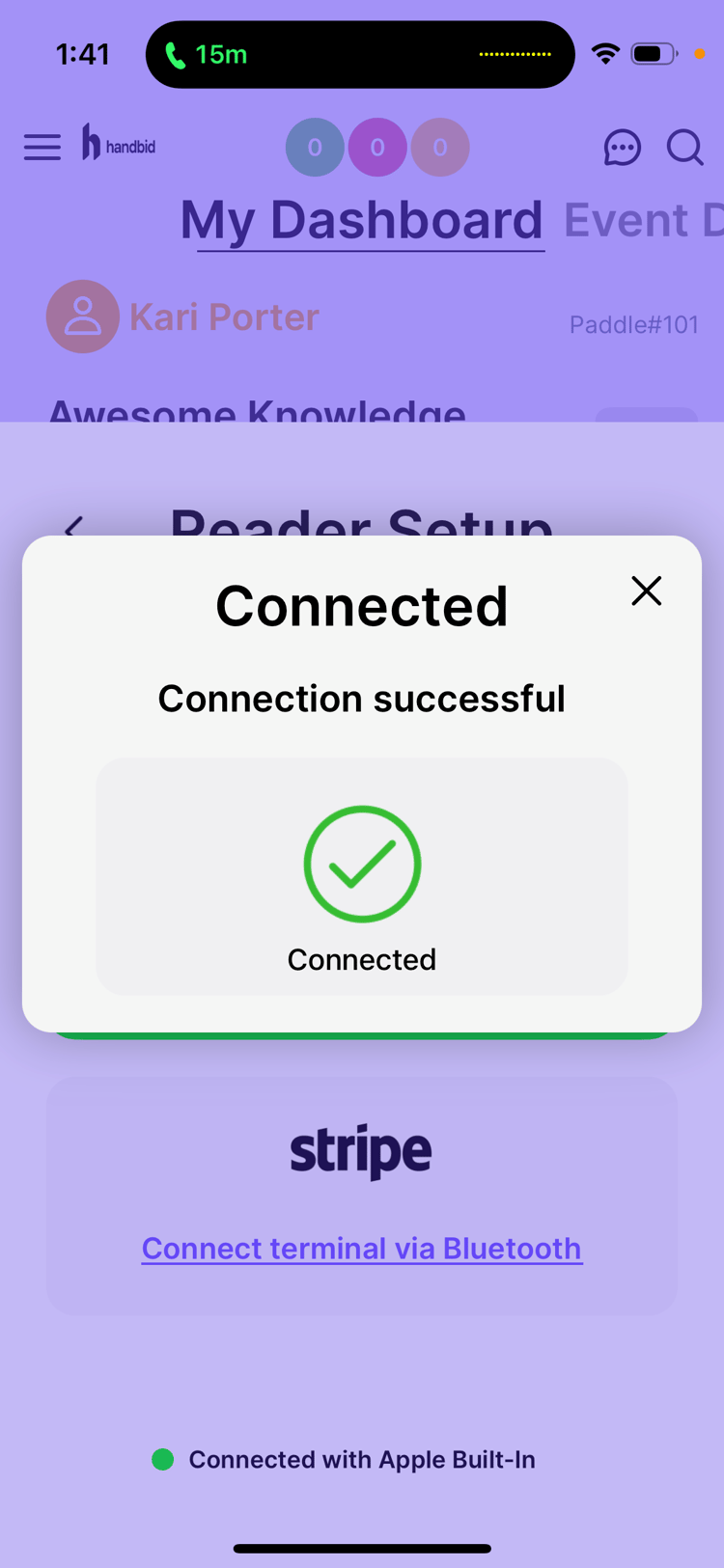 Stripe Terminals / Tap to Pay Support