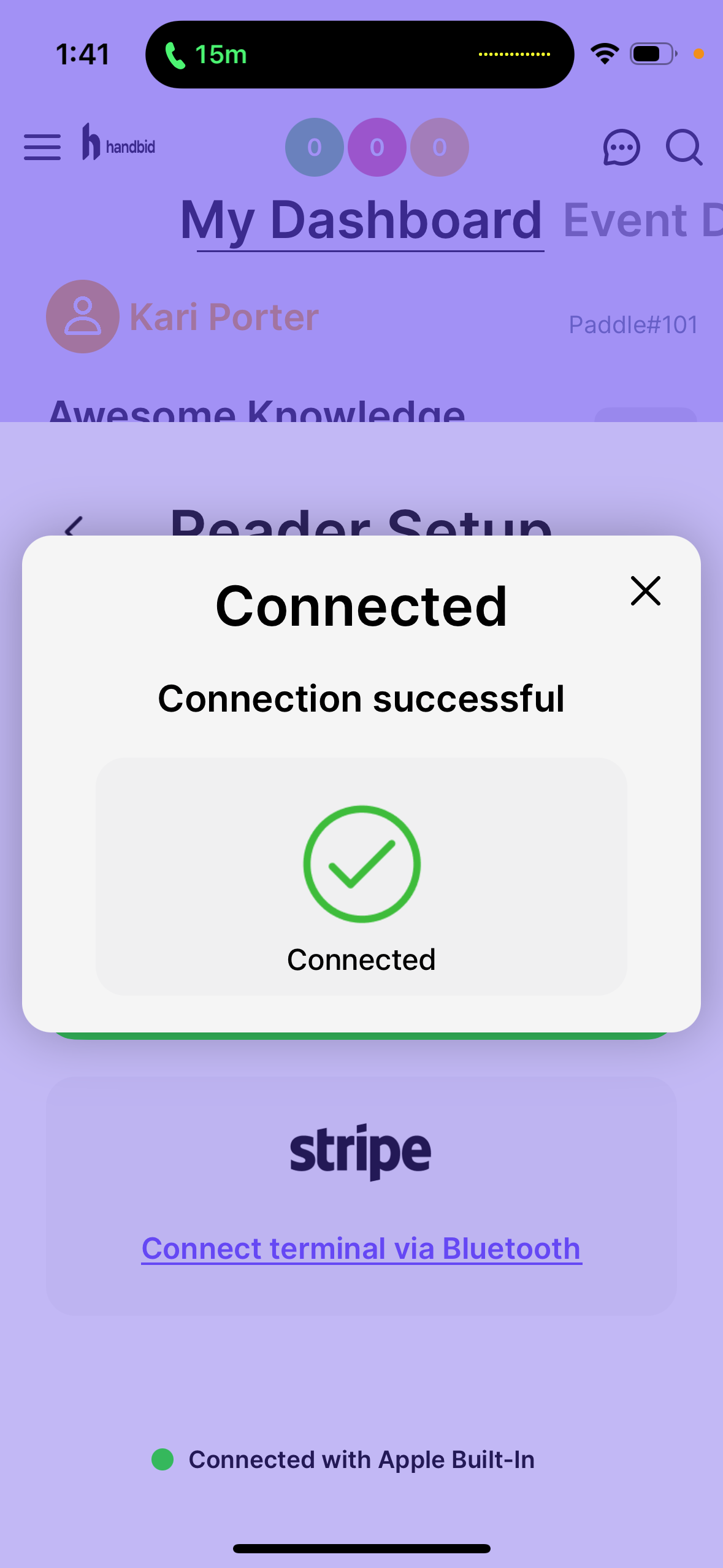 Stripe Terminals / Tap to Pay Support