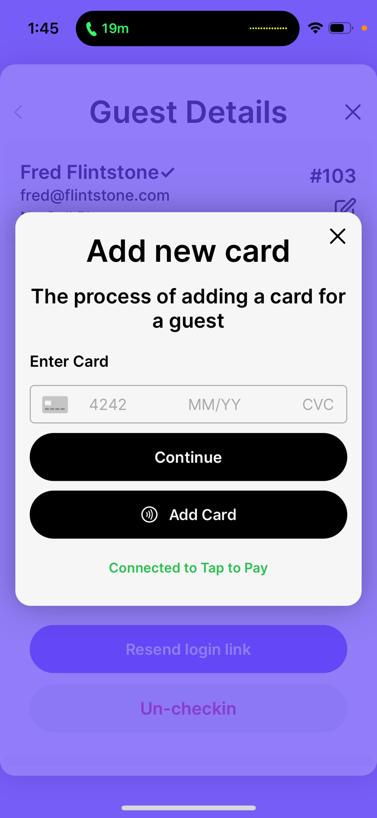 Stripe Terminals / Tap to Pay Support