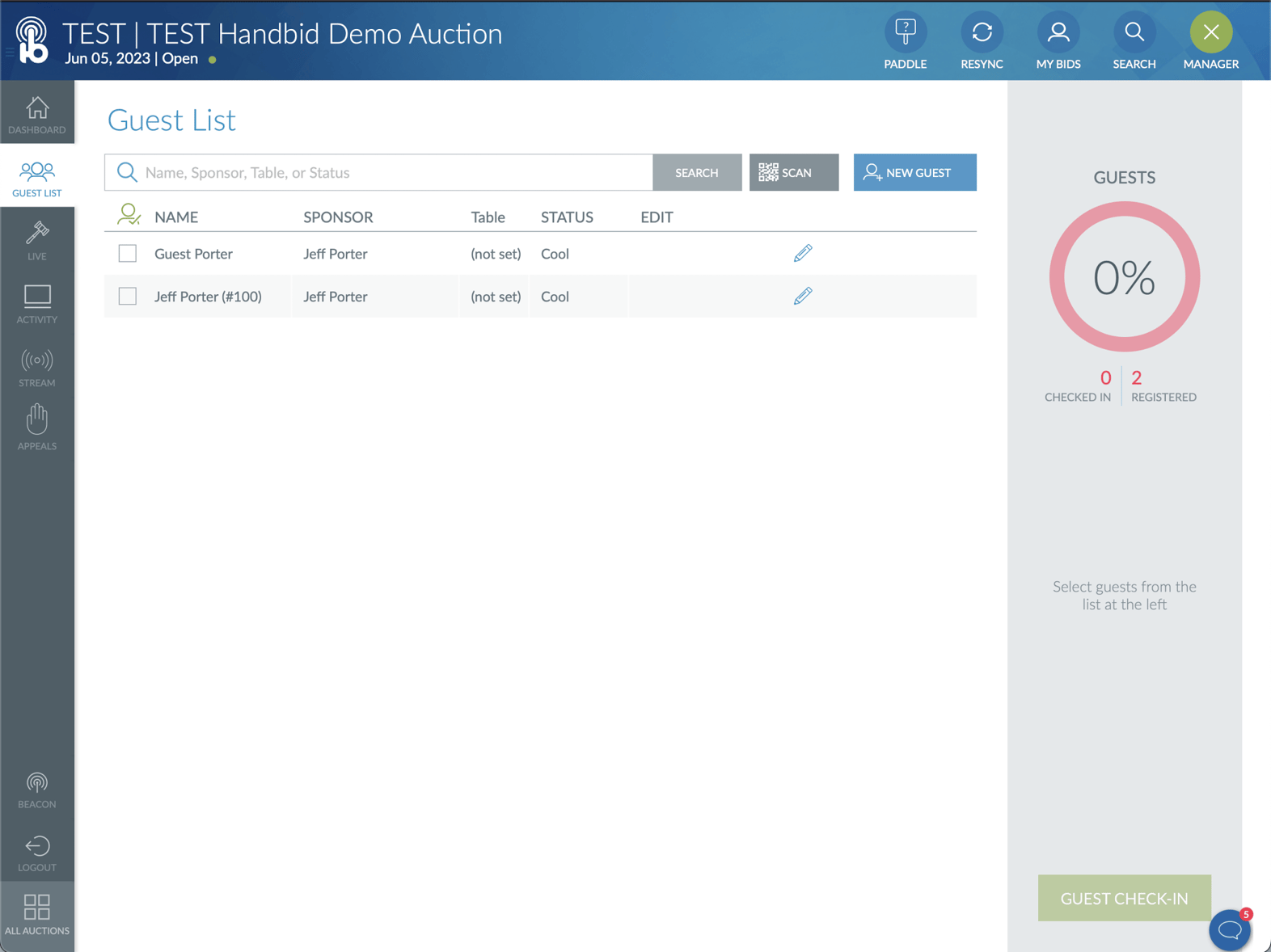 iPad Guest List Check-in