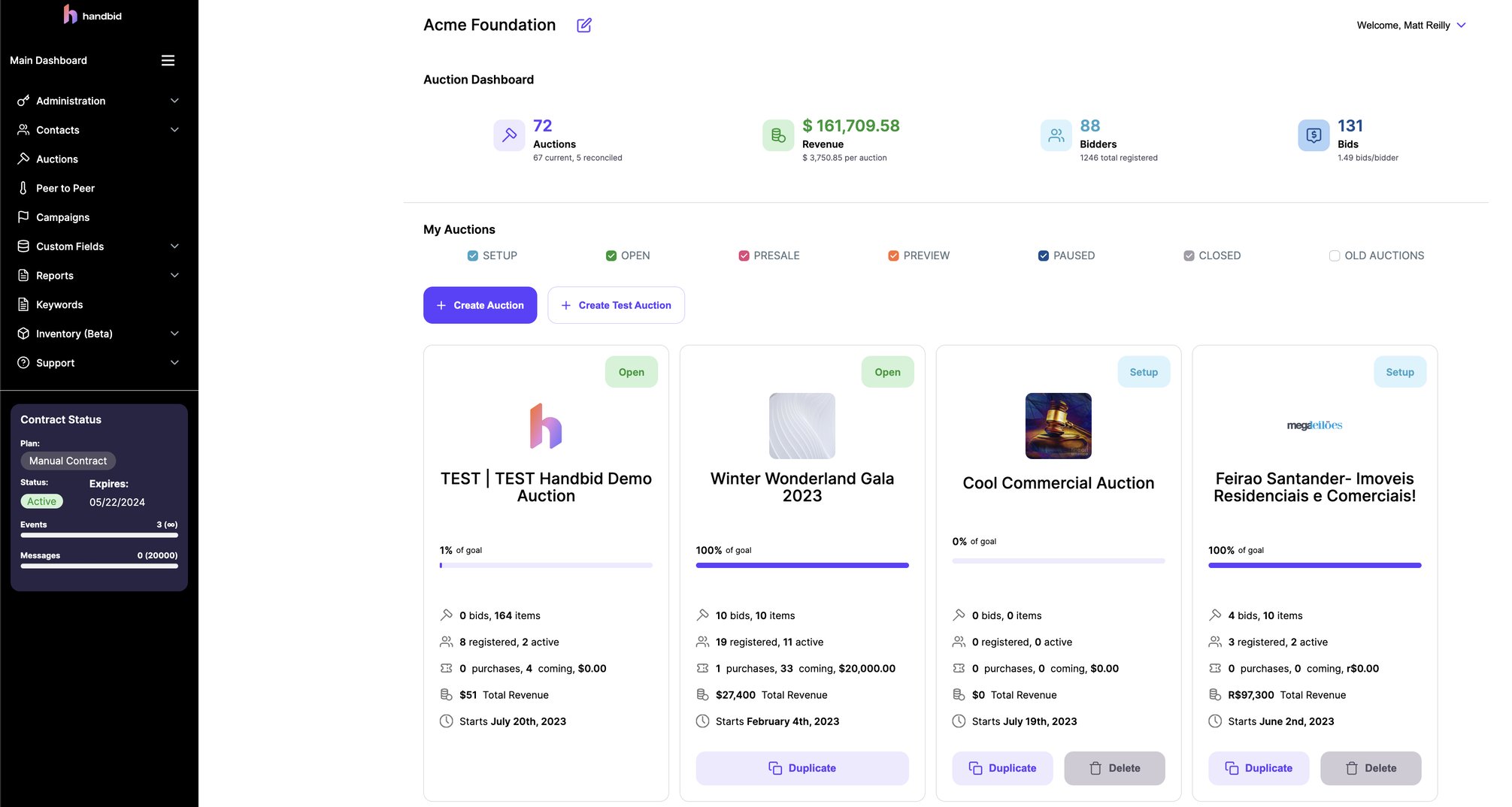 How to Create an Auction & Update Auction Settings