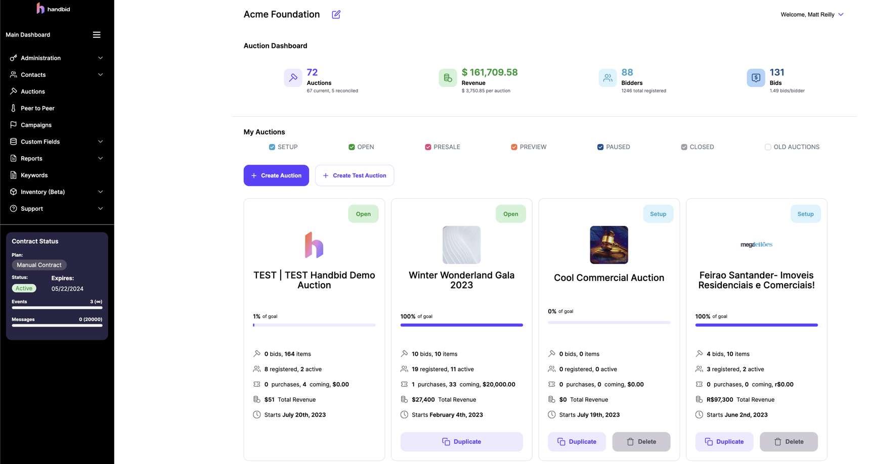 How to Create an Auction & Update Auction Settings