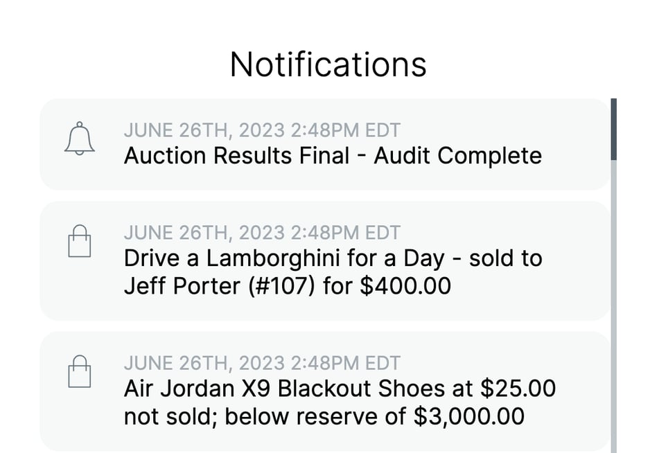 How to Close an Auction, an Item or a Category