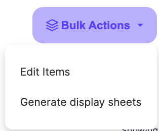 Creating Display Sheets / Display Cards / Display Table Cards