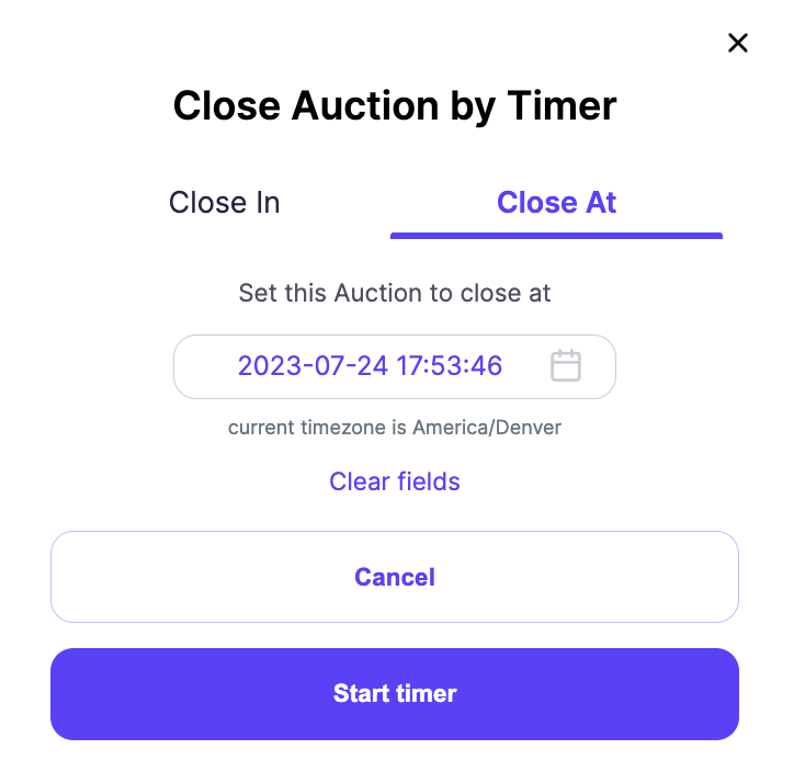 How to Change Your Auction Status