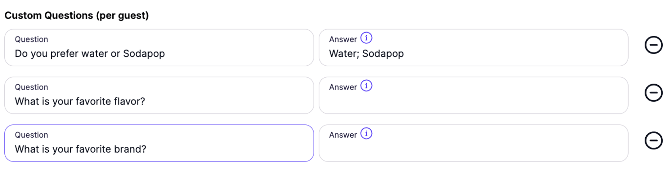 Learning about Custom Questions