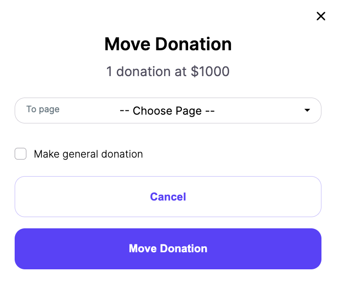 How to Move Donations in a Peer-to-Peer