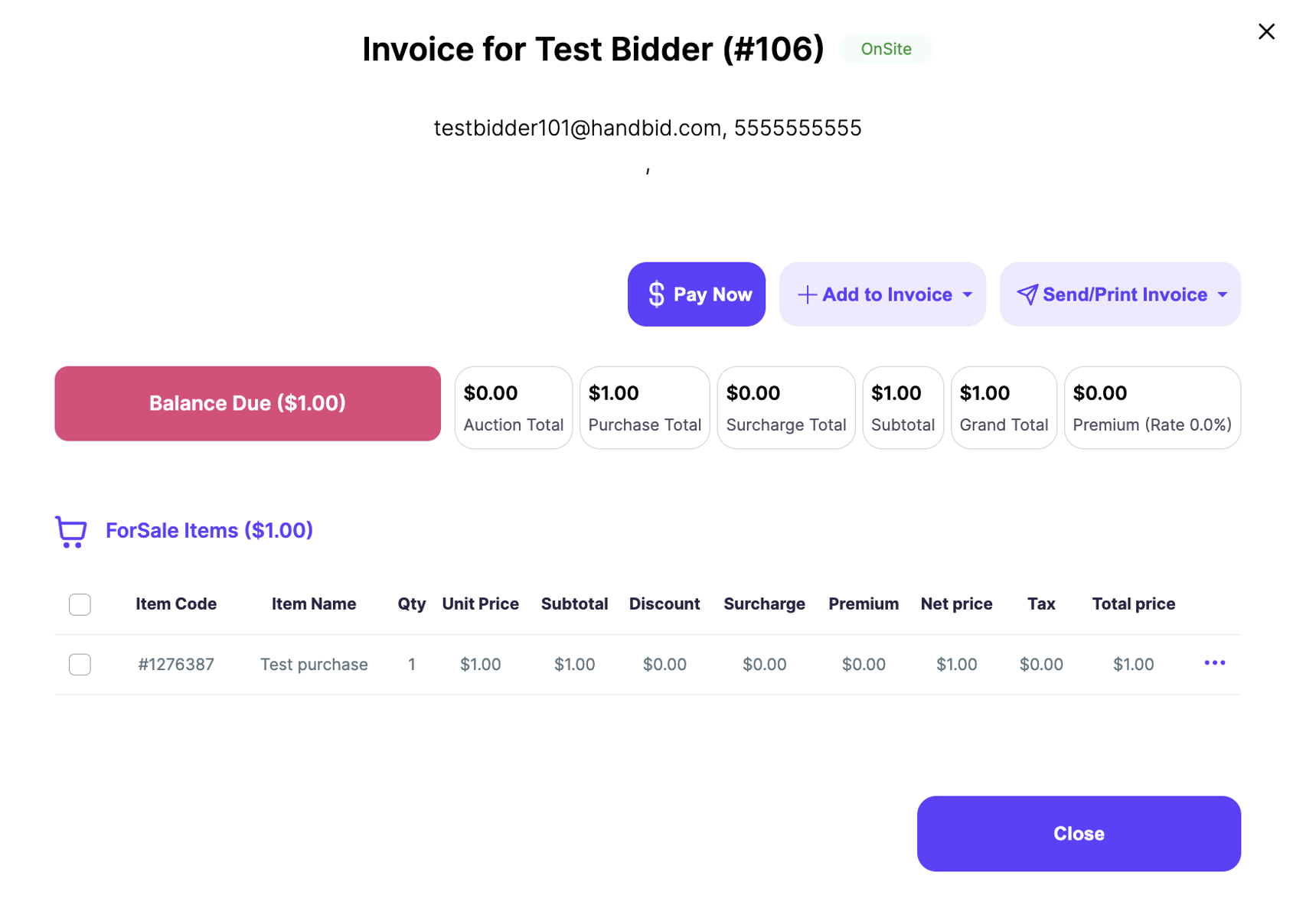 Invoices and Receipts