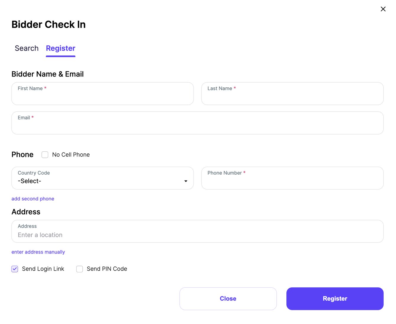 Desktop Guest List Check-In