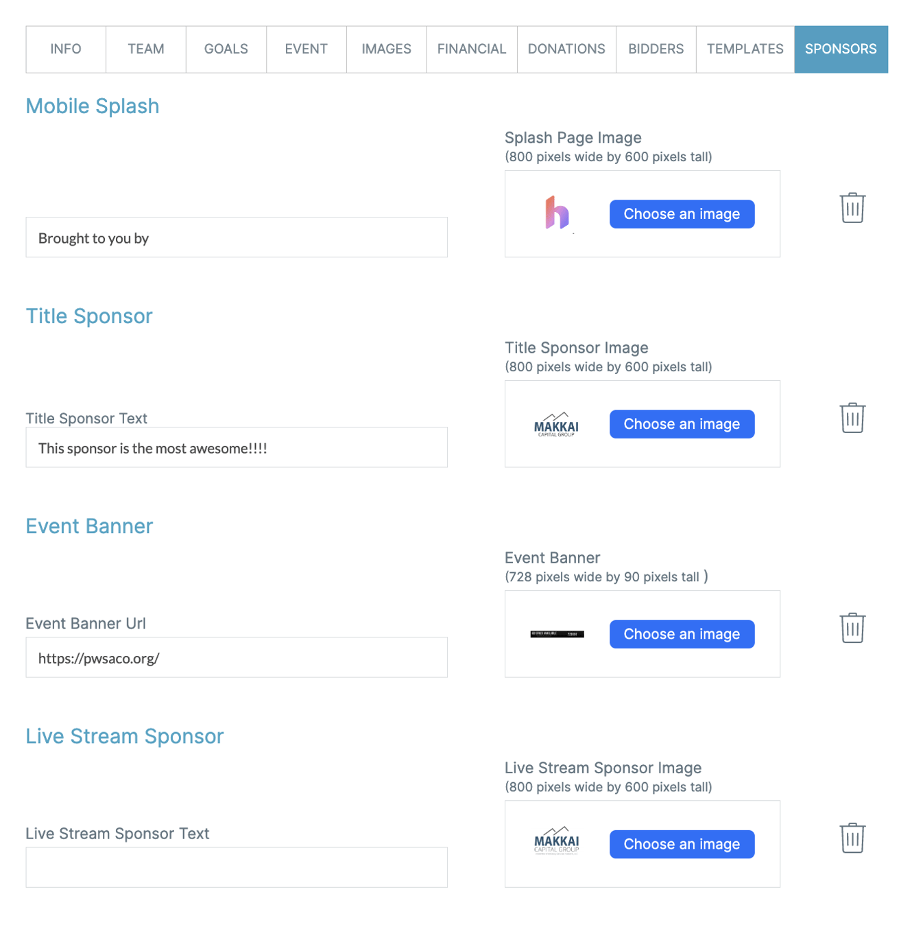 Mobile Splash Event Sponsor