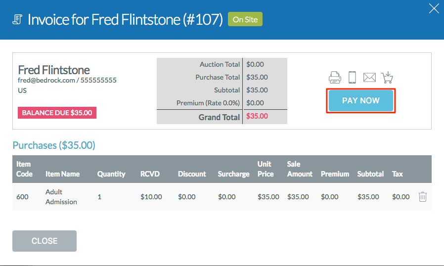 How to View, Pay and Send Invoices/Receipts