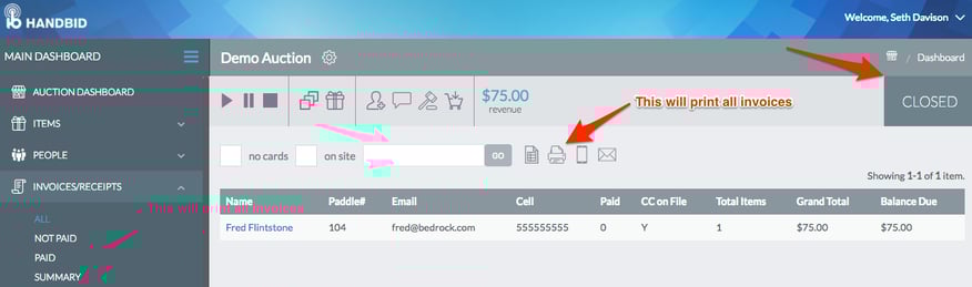 How to View, Pay and Send Invoices/Receipts
