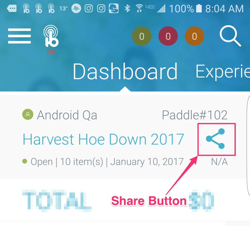 Share and Promote your Auction Using the App