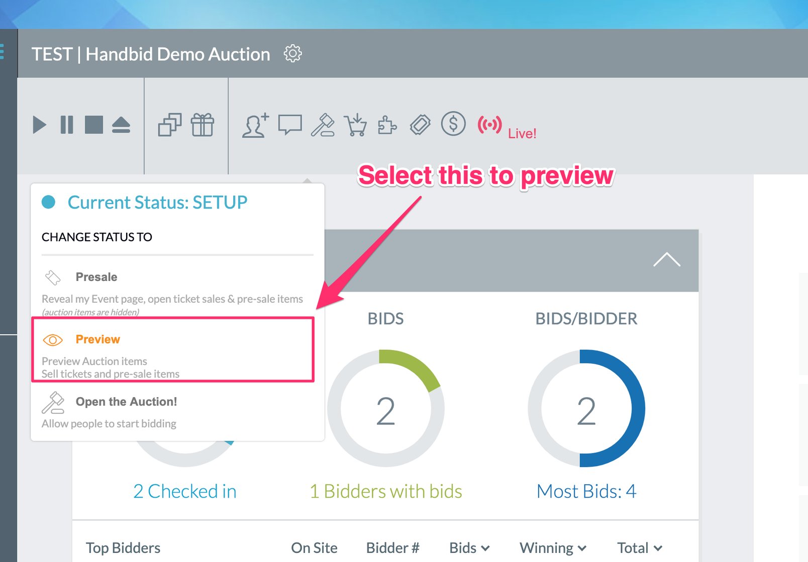 Previewing Your Auction