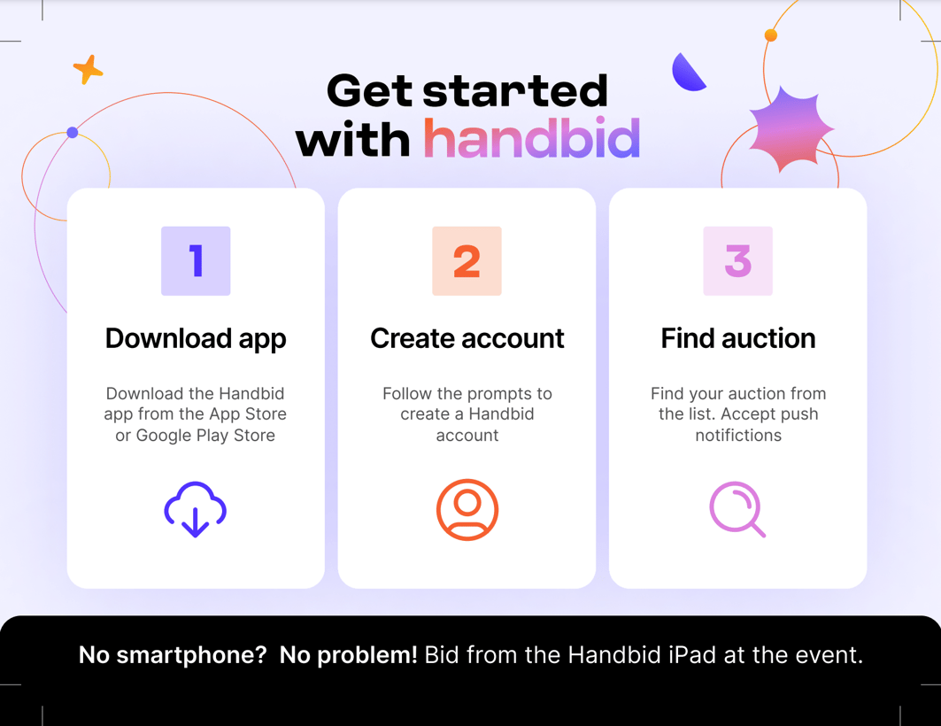 Handbid Bidder Instructions (Handouts)
