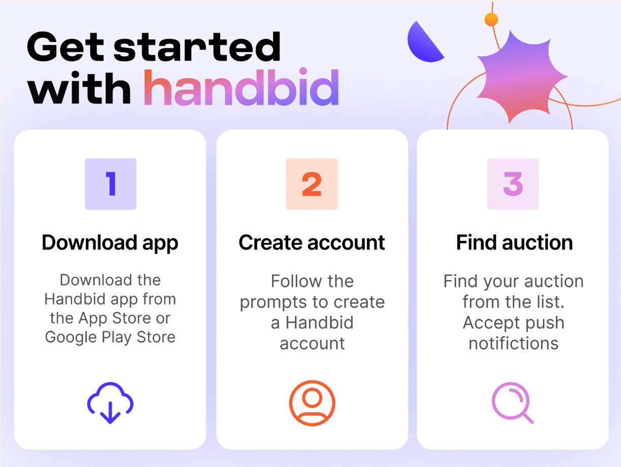 Handbid Bidder Instructions (Handouts)