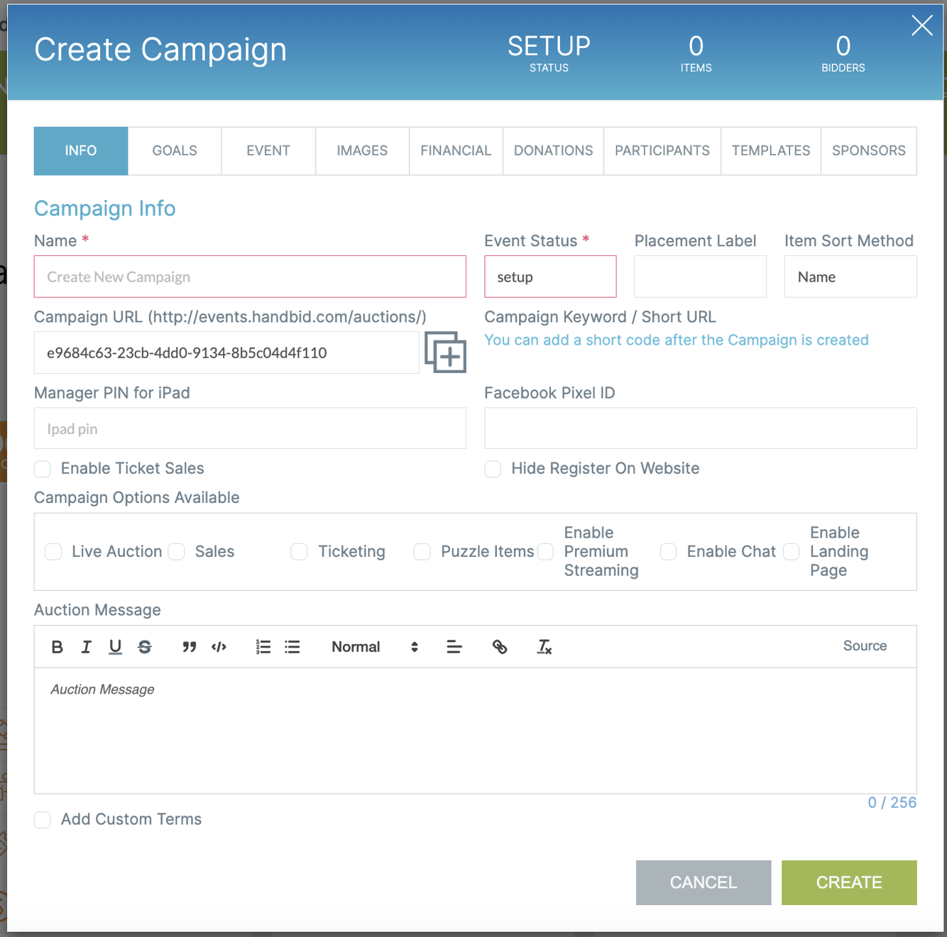 How to Create a Campaign & Update Settings